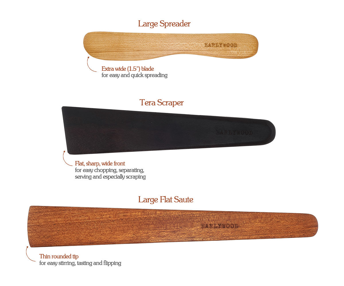 wooden kitchen utensils set - Earlywood