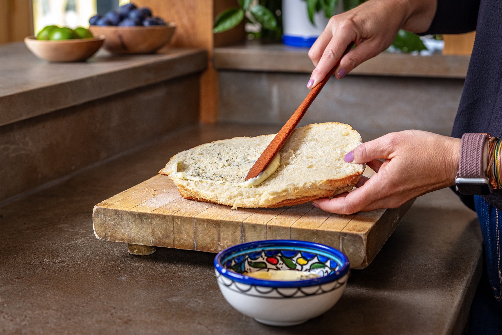 wood honey stirrer and peanut butter knife - Earlywood