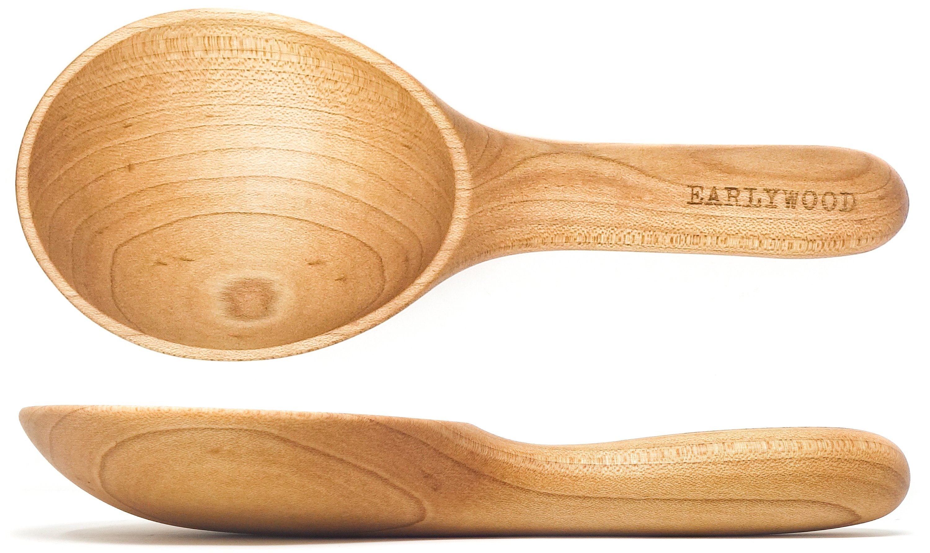 short wooden serving spoon - Earlywood